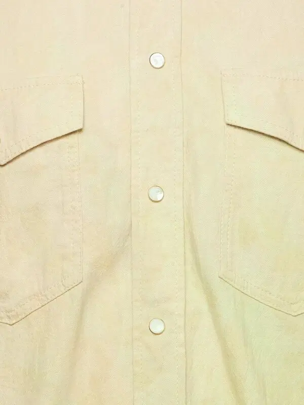 Versace Barocco Jacquard Denim Shirt