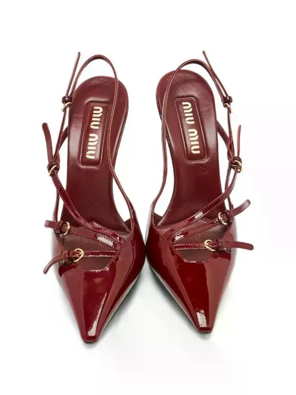 Miu Miu Pointed Toe Slingback Pumps