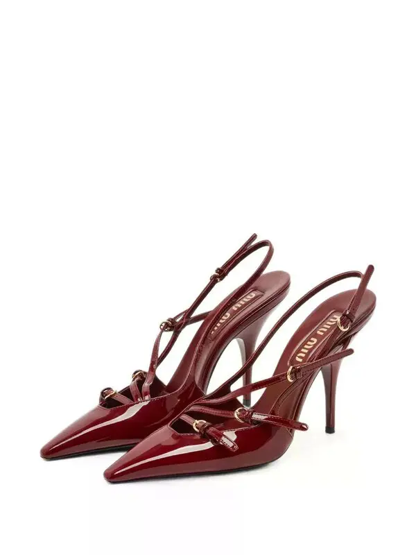 Miu Miu Pointed Toe Slingback Pumps