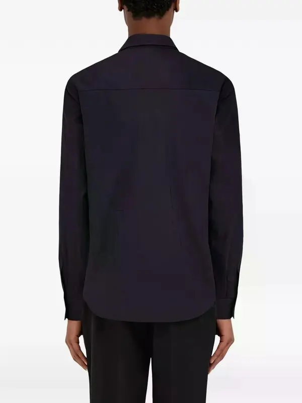 FERRAGAMO Monogram-pattern Cotton Shirt
