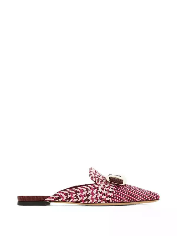 FERRAGAMO Pointed-toe Mules - Red