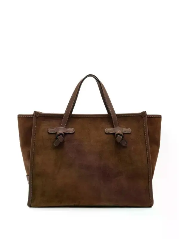 GIANNI CHIARINI Medium Miss Marcella Knotted Suede Tote Bag