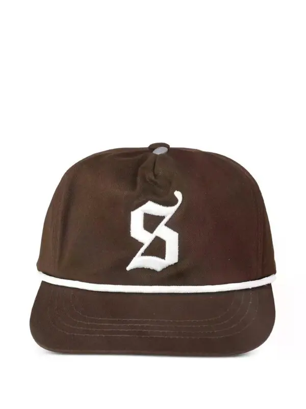 Stance Logo-embroidered Rope-trim Cap - Brown