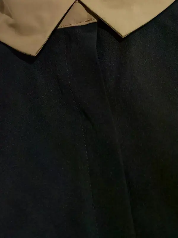 RETHINKIT STUDIOS Contrast-collar Drawstring T-shirt