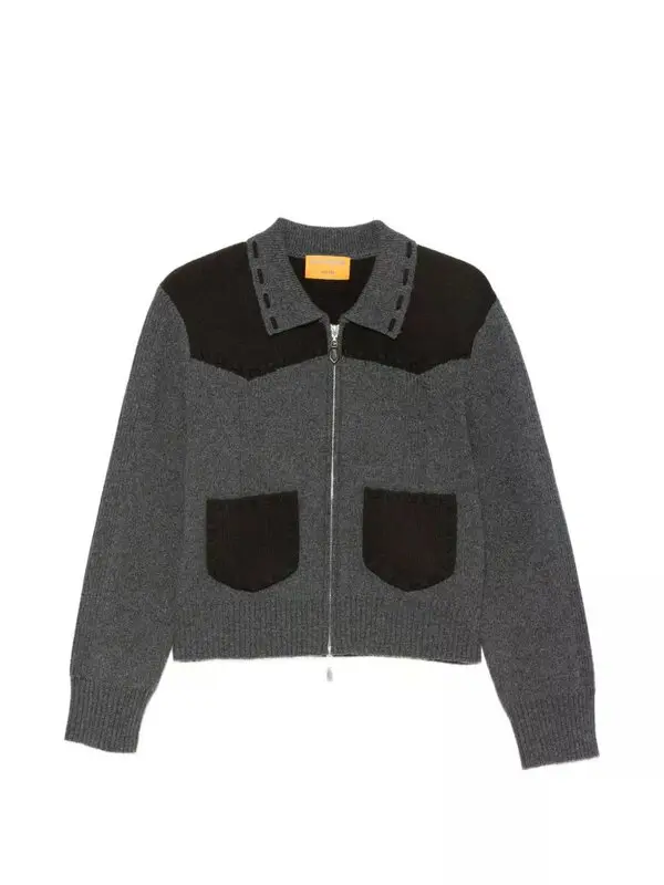 Guest In Residence Saddle Up Zip-up Cardigan - Grey