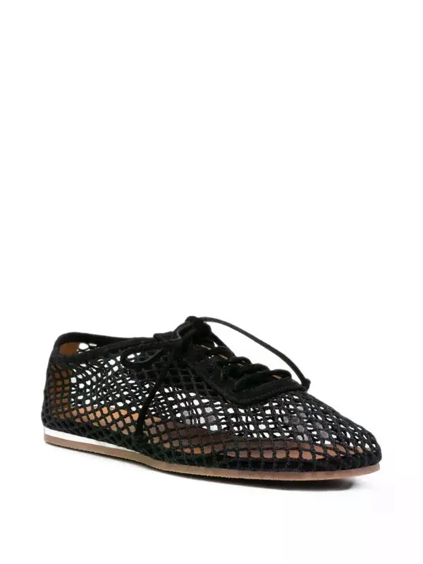 FORTE_FORTE Mesh-knit Ballet Flats