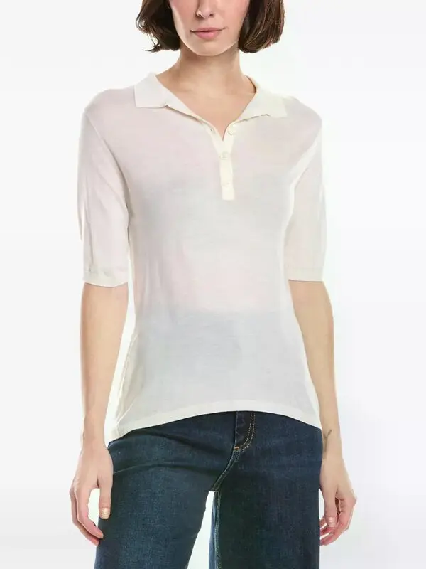 Eleventy Knit Half-sleeve Polo Shirt