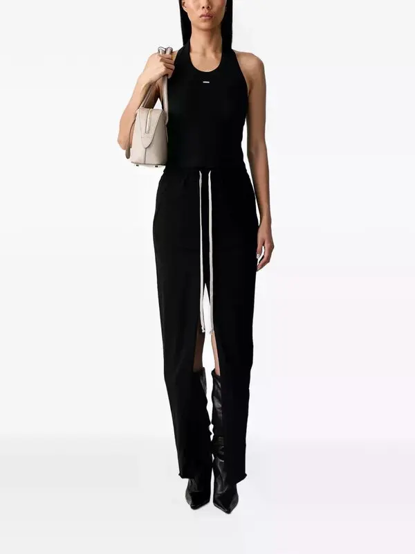 Vetements Ribbed-knit Halterneck Tank Top - Black