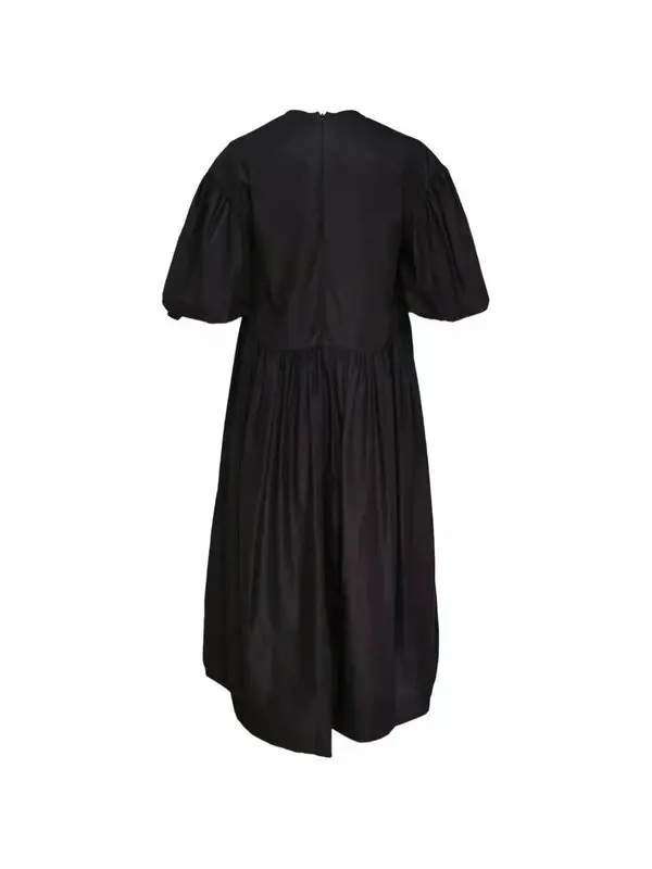 Simone Rocha Bow-detail Puff-sleeve Mini Dress - Black