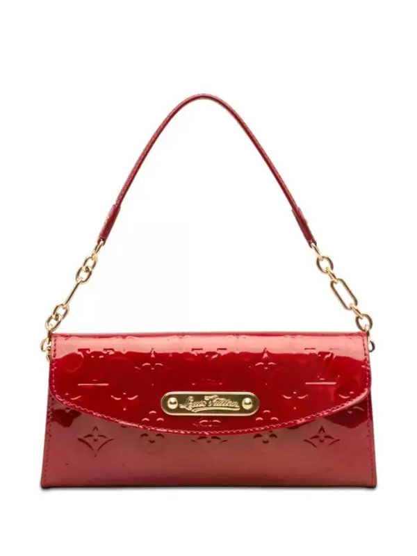 LOUIS VUITTON 2010 Monogram Vernis Sunset Boulevard Shoulder Bag - Red