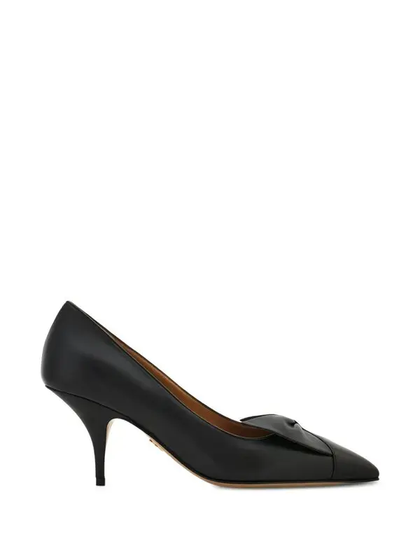 FERRAGAMO Point-toe Bow-detail Heeled Pumps