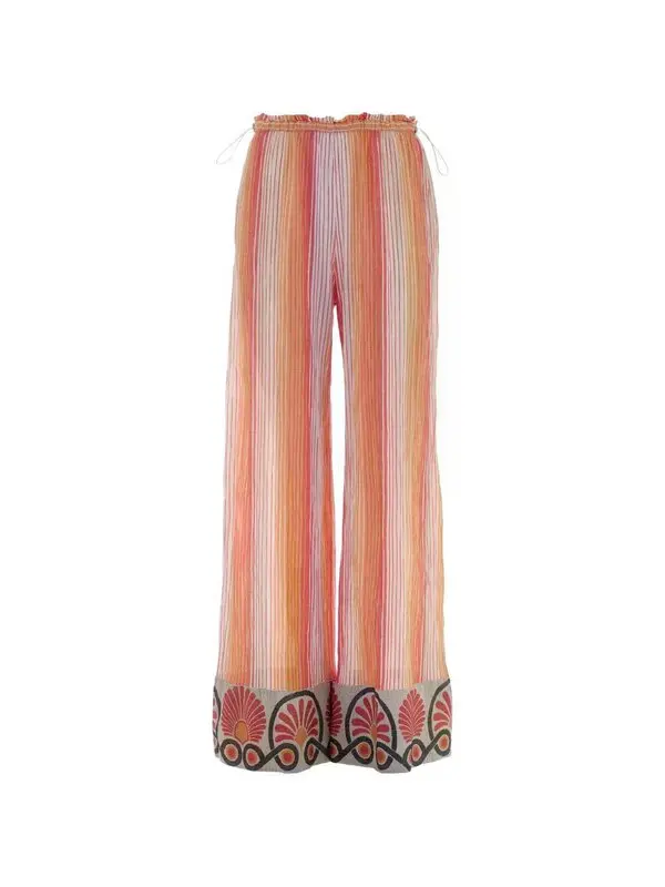 Devotion Alikto Stripe-print Flared Trousers