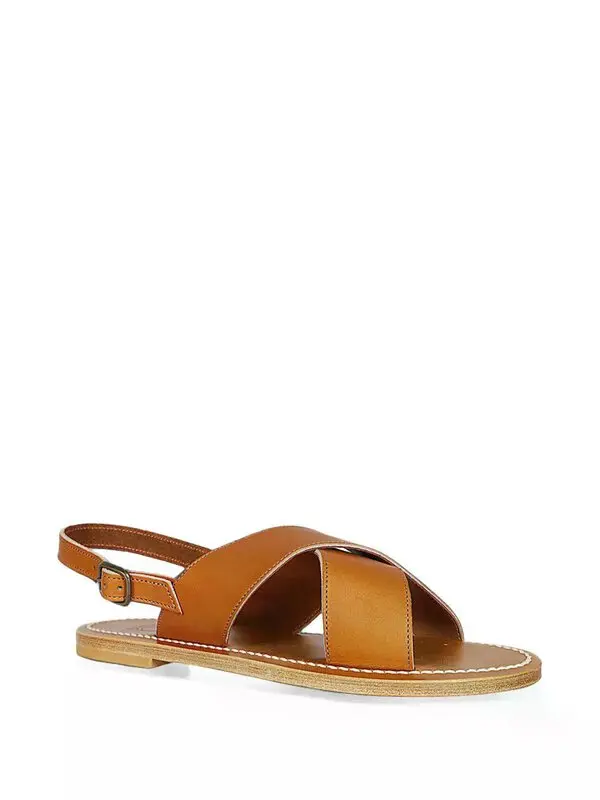 K.JACQUES Osorno Crossover Sandals - Brown