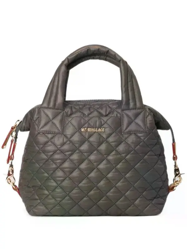 Mz Wallace Small Sutton Deluxe Quilted Tote Bag - Grey