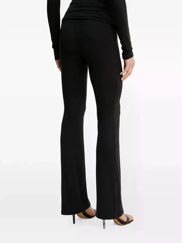 LA MANIA Jake Logo-print Flared Trousers