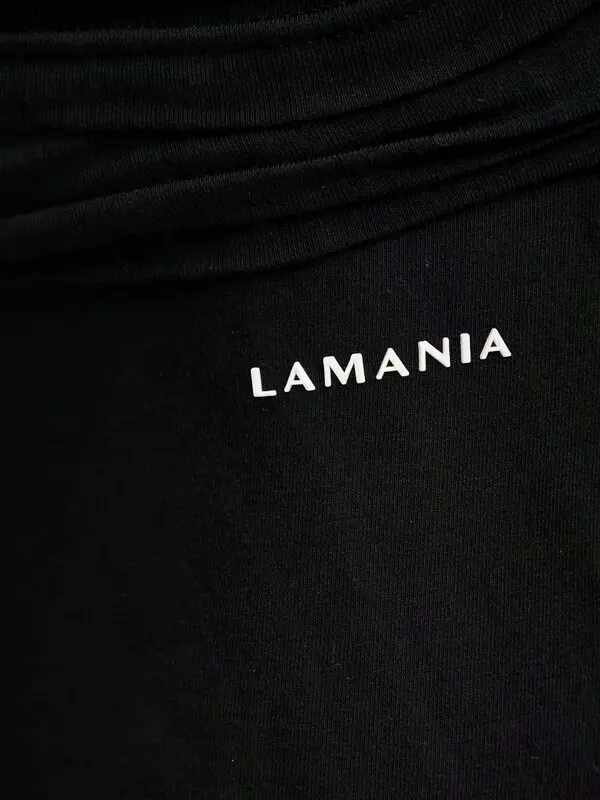 LA MANIA Jake Logo-print Flared Trousers