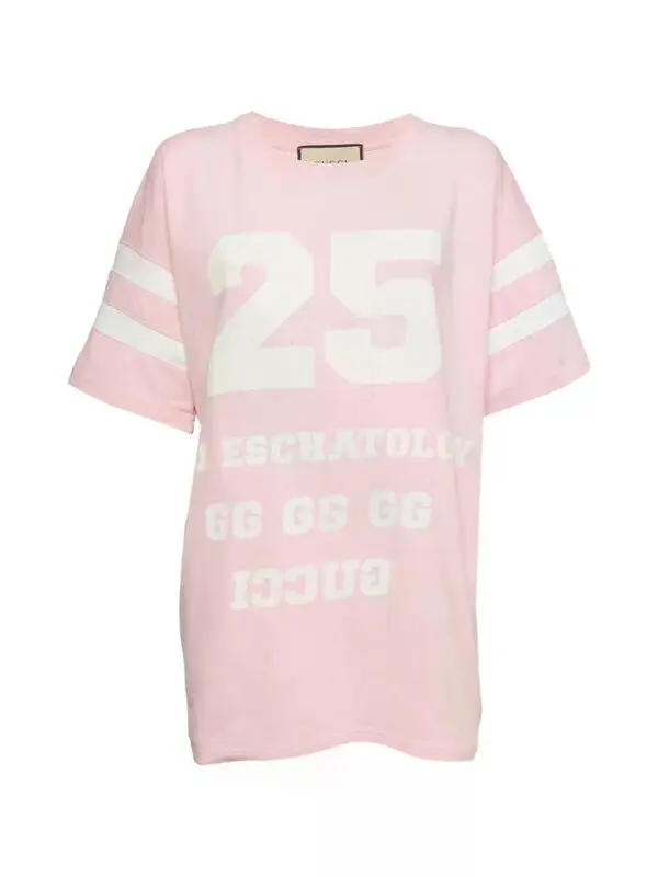 Gucci 25 Eschatology Print T-shirt - Pink