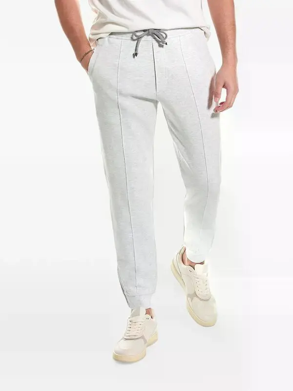Brunello Cucinelli Seam-detail Drawstring Track Pants - Grey