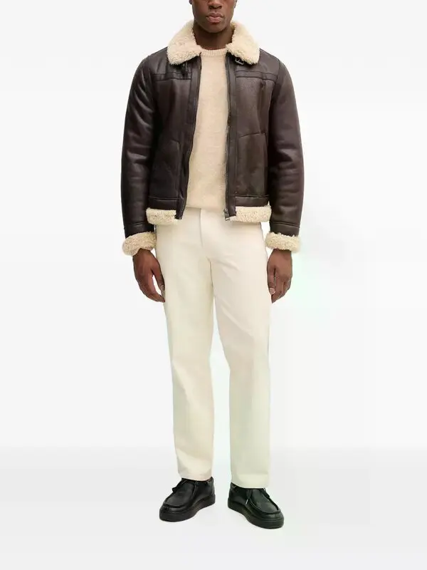 LINDBERGH Crew-neck Ribbed-trim Sweater