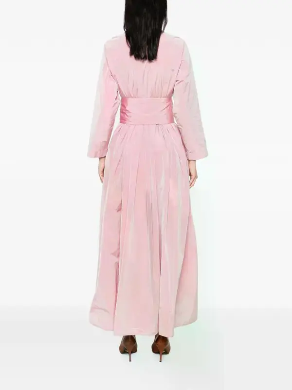 CO.GO Belted Long-sleeve Maxi Dress