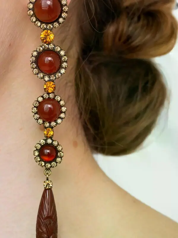 JENNIFER BEHR Rafferty Crystal-embellished Drop Earrings