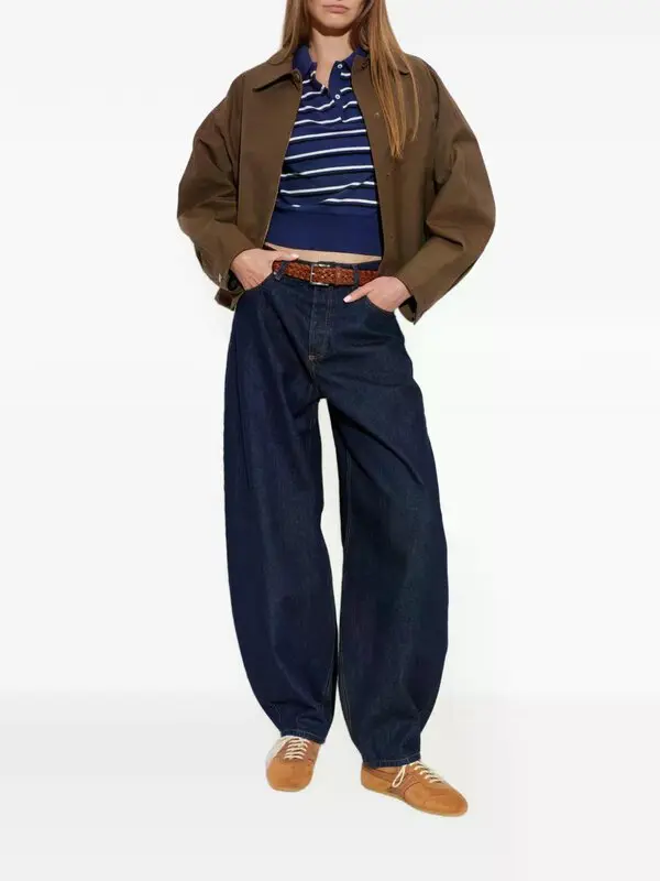 A.p.c. Oceane Horizontal-stripe Polo Top - Blue