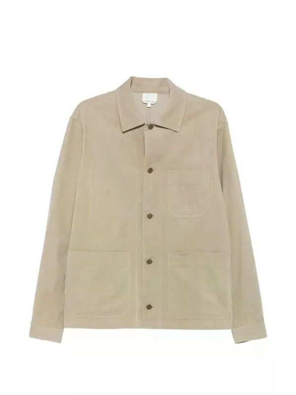 A.p.c. Rodney Corduroy Patch-pocket Shirt Jacket - Neutrals