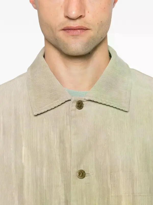 A.p.c. Rodney Corduroy Patch-pocket Shirt Jacket - Neutrals