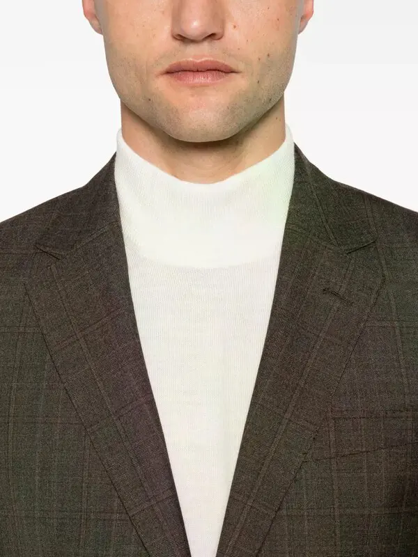 BOSS Huge Check-pattern Single-breasted Suit