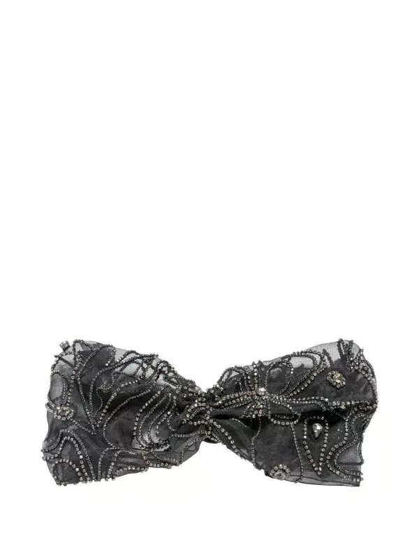 JENNIFER BEHR Noora Crystal-embellished Headband - Black
