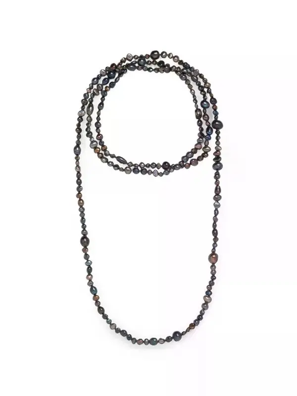 JENNIFER BEHR Angela Pearl Necklace - Black