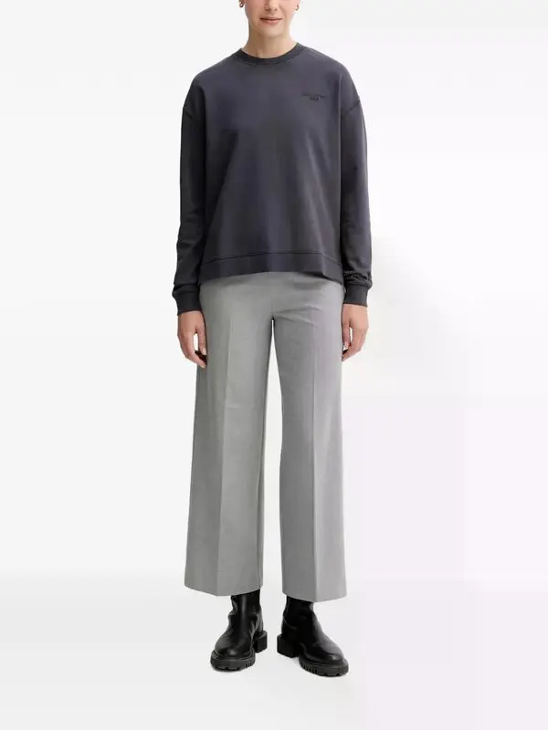 Marc O'polo Logo-print Cotton Sweatshirt - Blue