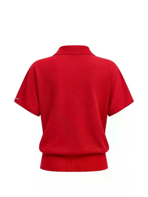 Tommy Hilfiger Short-sleeve Polo Sweater - Red