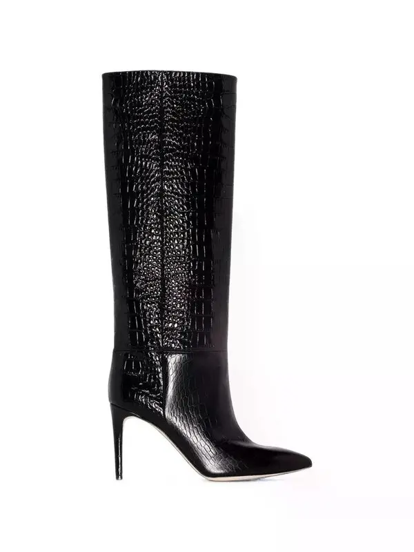 Paris Texas Croc-effect Stiletto Boots
