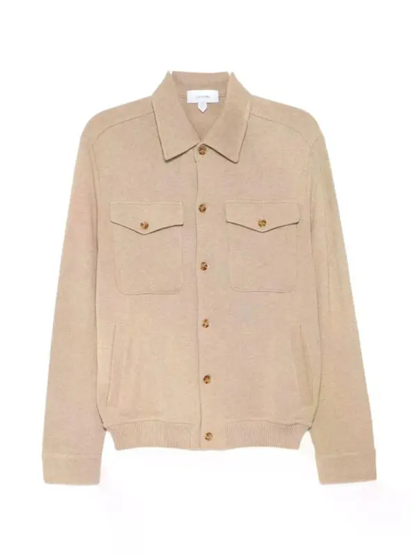LARDINI Button-up Wool Jacket