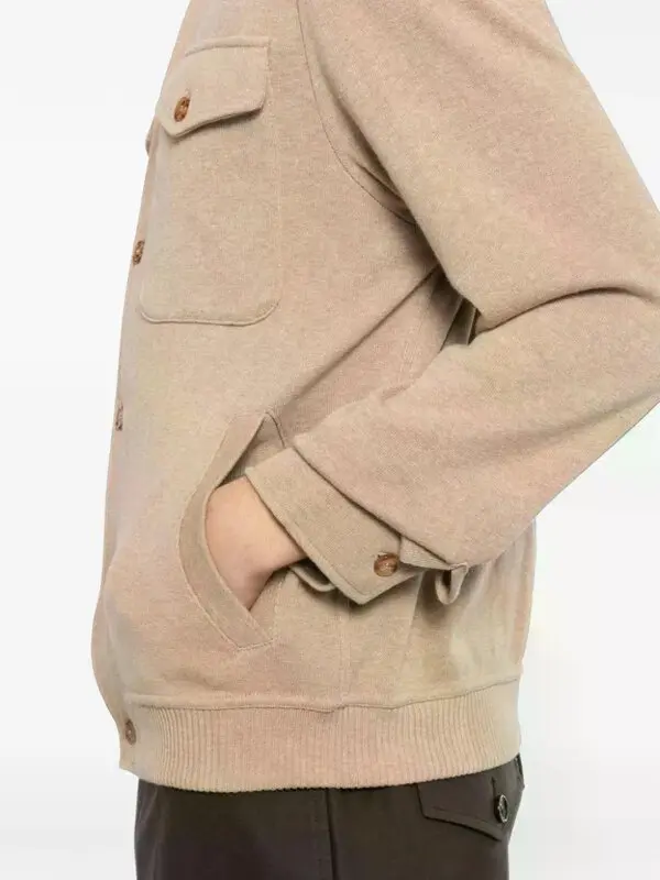 LARDINI Button-up Wool Jacket