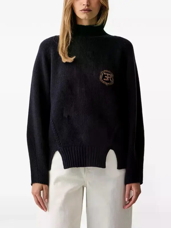ERMANNO FIRENZE Logo-patch Sweater