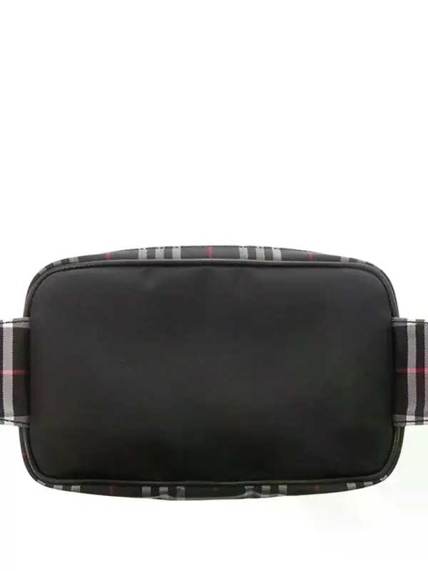 Burberry 2000-2017 Plaid Canvas And Leather Belt Bag