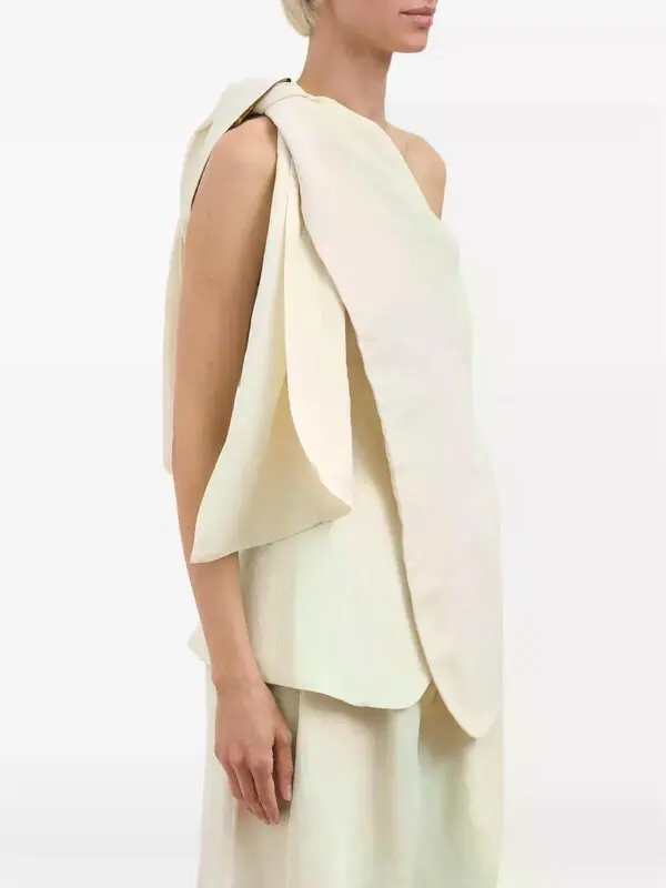 UMA WANG Kaeen One-shoulder Draped Jacket