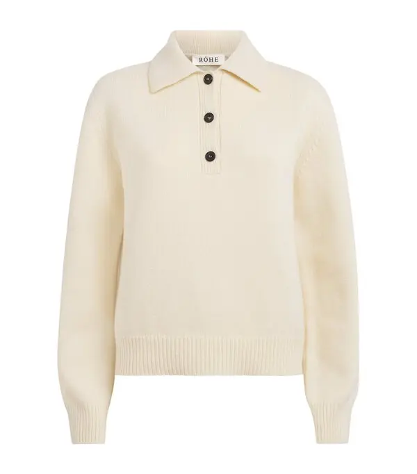 RÓHE Wool-blend Polo Sweater