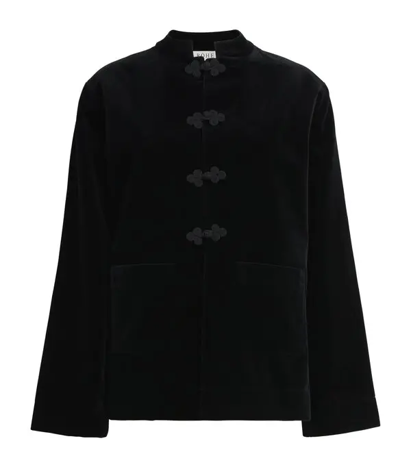RÓHE Velvet Pankou-closure Jacket