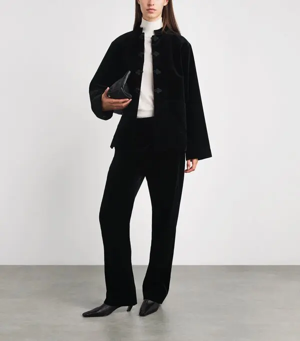 RÓHE Velvet Pankou-closure Jacket