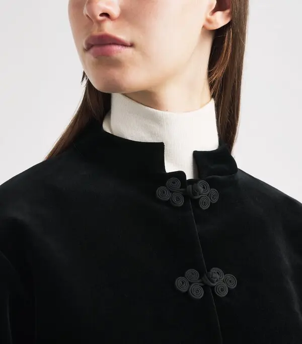 RÓHE Velvet Pankou-closure Jacket