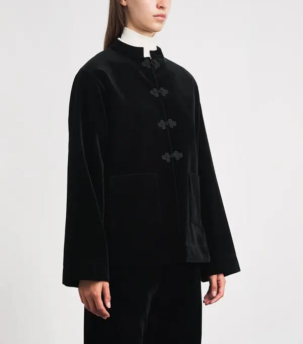 RÓHE Velvet Pankou-closure Jacket