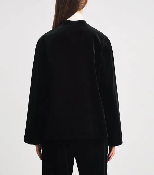 RÓHE Velvet Pankou-closure Jacket