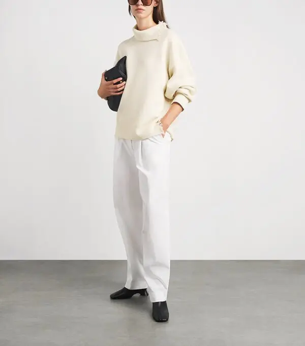 RÓHE Wool-blend Raw-hem Sweater