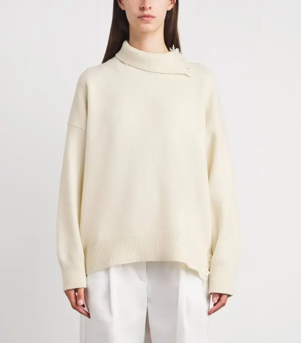 RÓHE Wool-blend Raw-hem Sweater