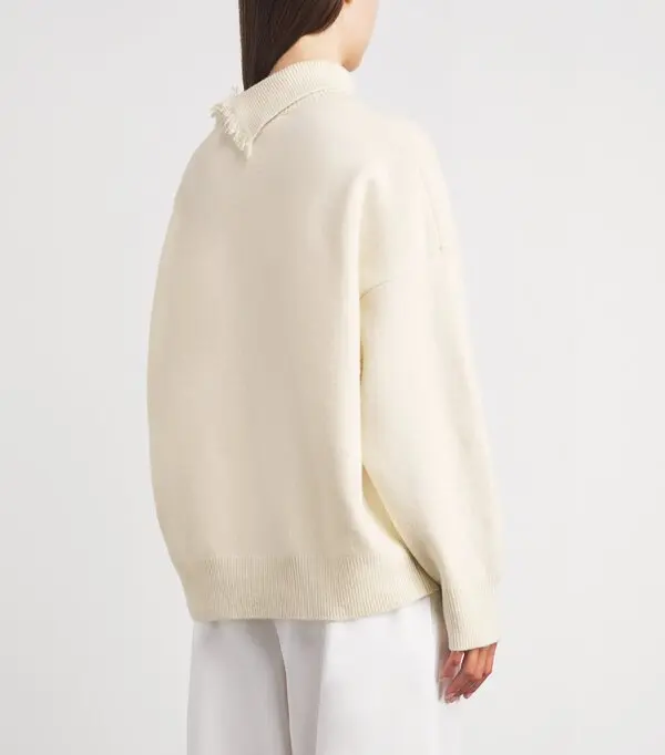 RÓHE Wool-blend Raw-hem Sweater