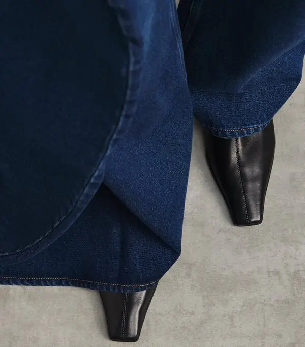 A.W.A.K.E. Mode Asymmetric Wrap-detail Jeans