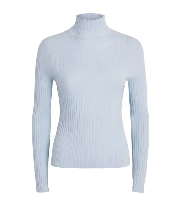 Arch4 Cashmere Ribbed Ariana Sweater - Blue